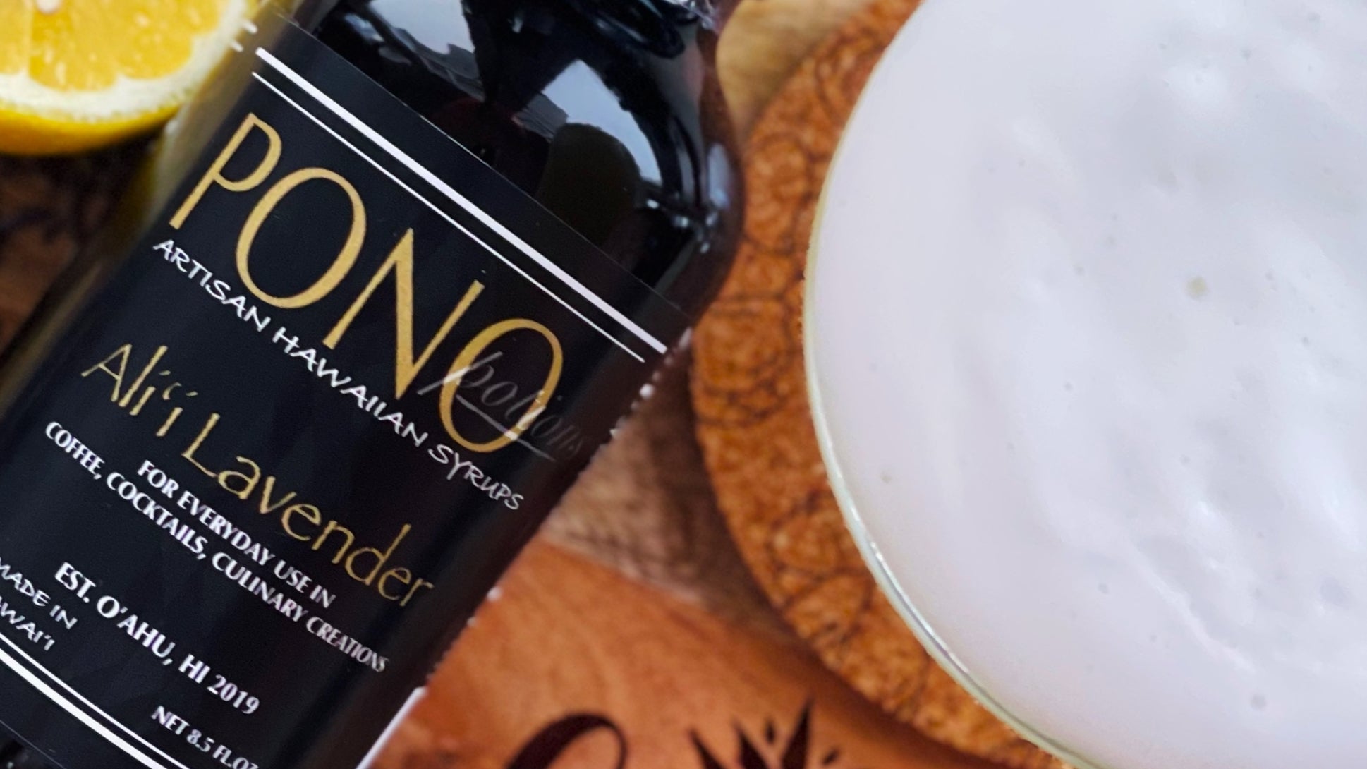 Aliʻi Lavender Gin Fizz – Pono Potions Hawaiian Syrups